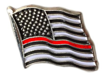Download Thin Red Line American Flag Pin - Thin Blue Line Usa Dual ...
