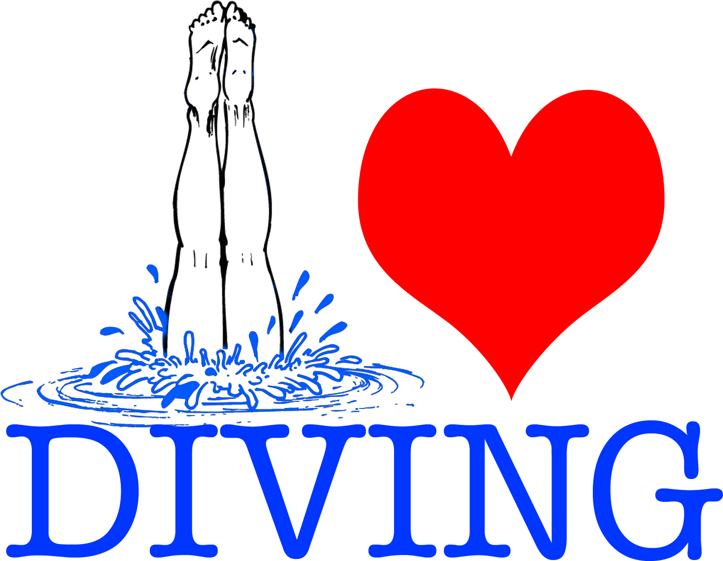 Download I Love To Dive - Heart Heart Heart Picture Ornament PNG Image ...
