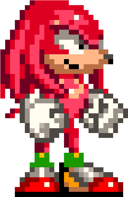 Download Knuckles Sonic 3 Sprite PNG Image with No Background - PNGkey.com