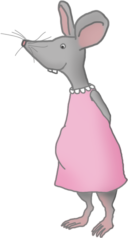 Download Female Mouse With Pink Dress - Clip Art PNG Image with No ...