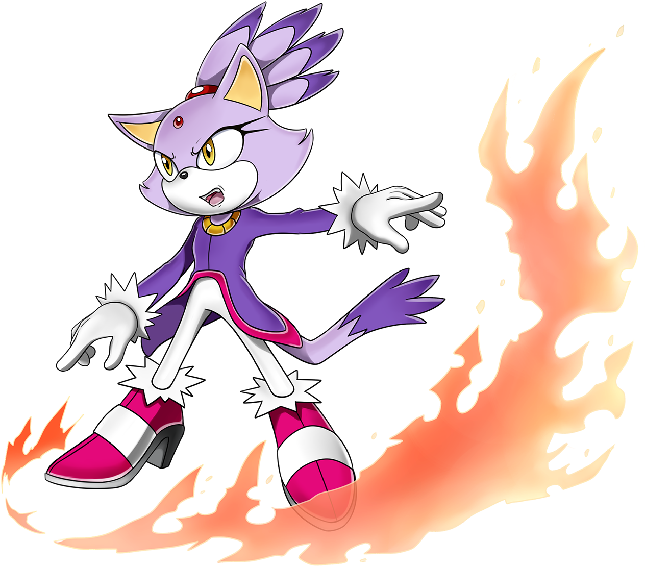 Download Blaze - Sonic The Hedgehog PNG Image with No Background ...