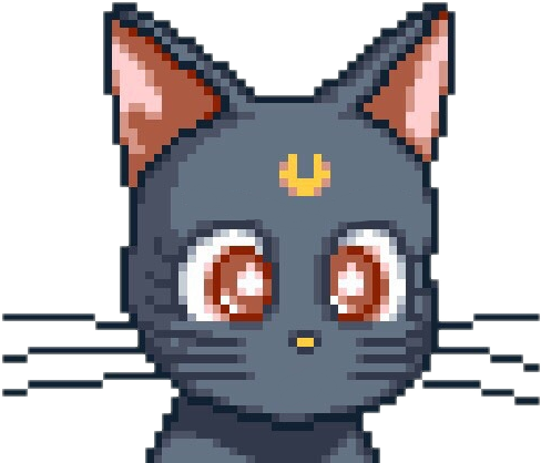 Sailormoon Cats Cat Luna Moon Aesthetic Localcupcakeaes - Sailor Moon ...