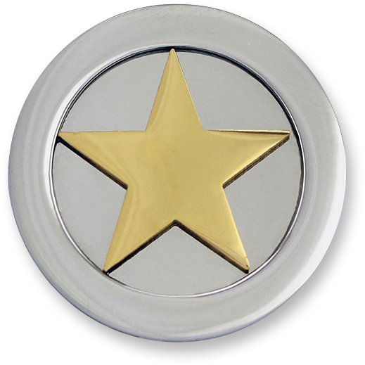 Download 3d Star Stainless Steel Gold Plated - Mi Moneda 3d-st-02 3d ...