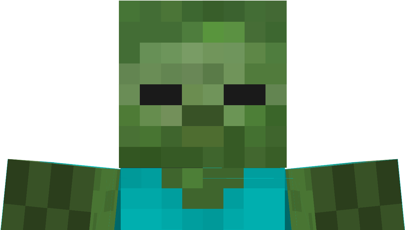 Download Caixa De Spawn Minecraft Zombie Head Minecraft - Transparent ...