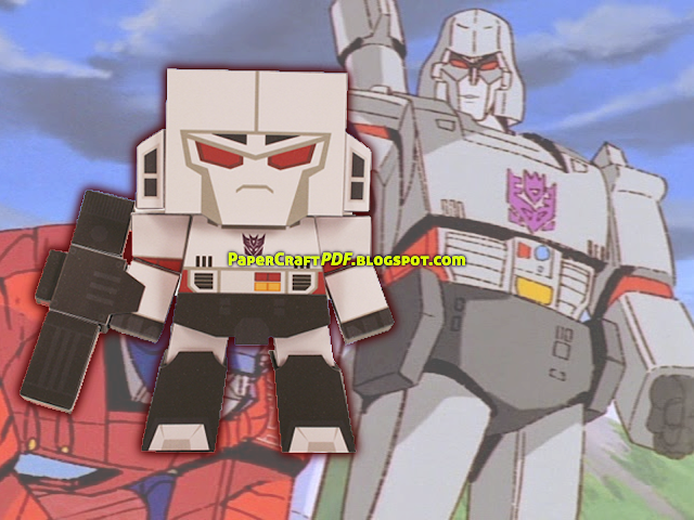 Mini Megatron Papercraft Model Template - Transformers: The Animated ...