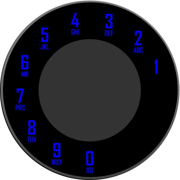 Download Rotary Blue Dial Clip Art - Circle PNG Image with No ...