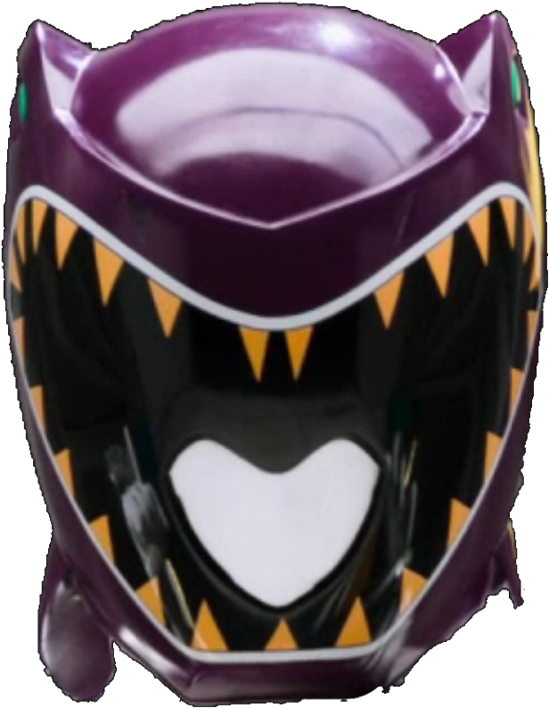Purple Dino Charge Ranger Helmet - Purple Power Ranger Helmet - Free ...