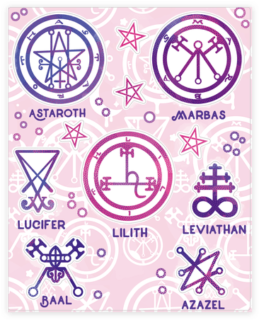 Download Pastel Goth Demon Sigil - Azazel Sigil Of Lucifer PNG Image ...
