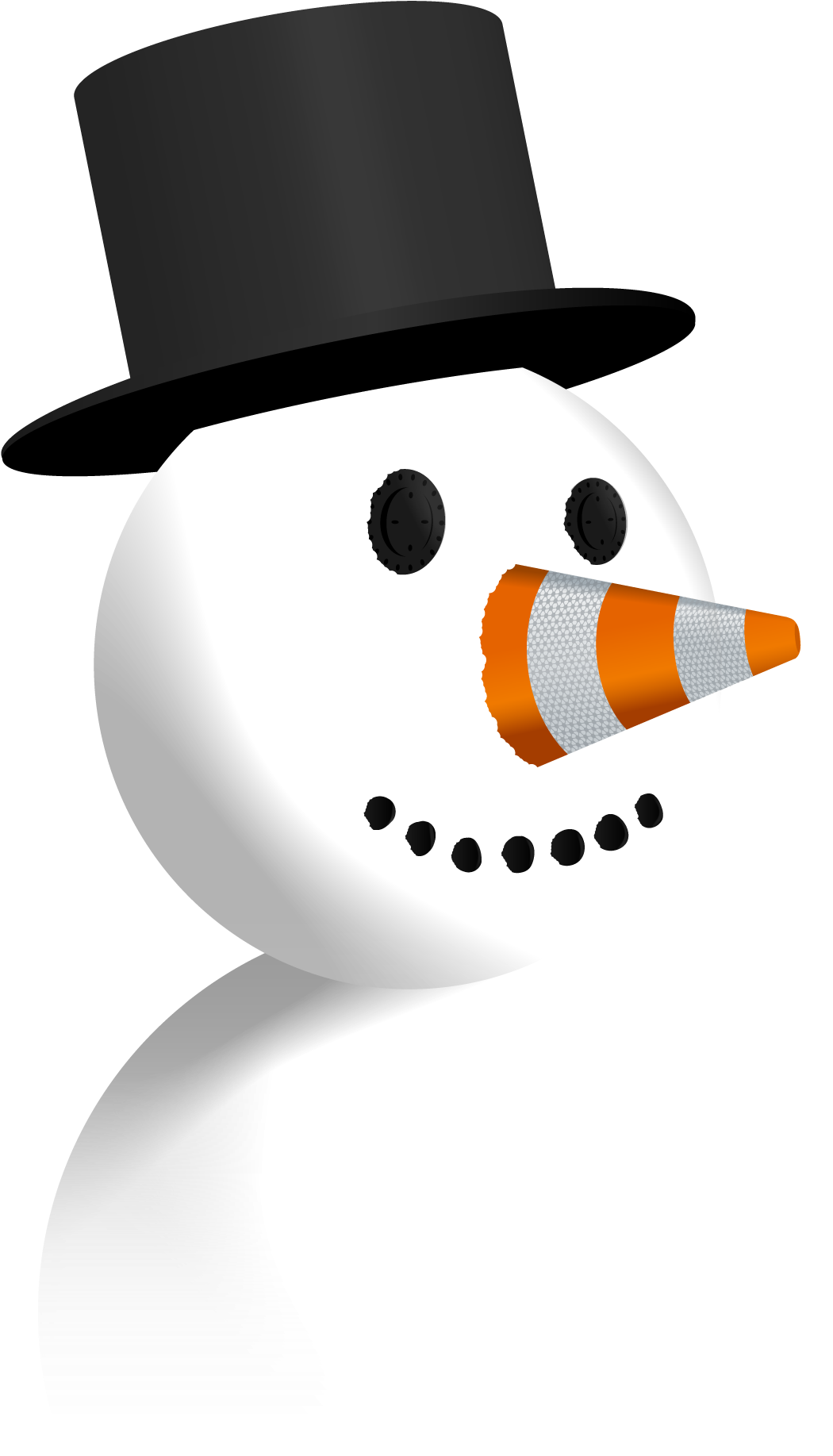 Download Snowman With Cone Nose - Snowman PNG Image with No Background ...