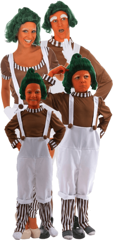 Download Oompa Loompa Couple Costume PNG Image with No Background ...