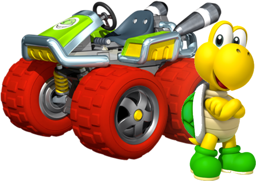 Mkpc Koopa Troopa - Mario Kart 7 Koopa Troopa - Free Transparent PNG ...