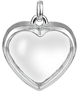 Stow Lockets Medium Silver Heart Locket - Locket - Free Transparent PNG ...