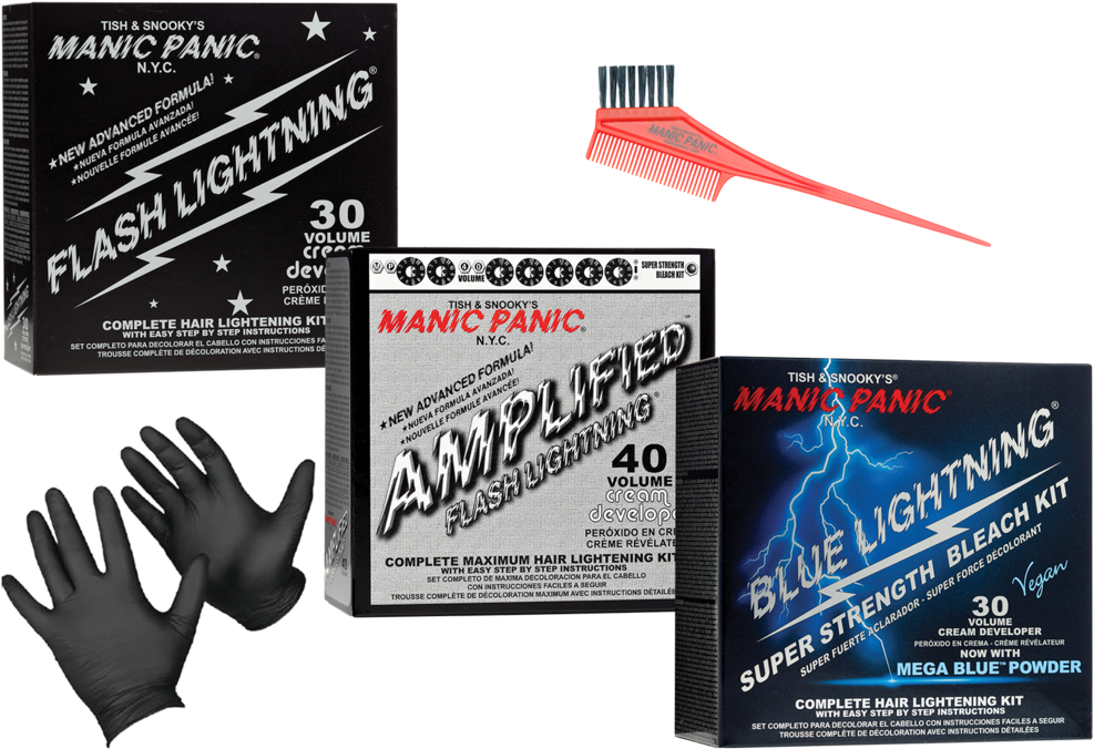 Manic Panic 30 Volume Flash Lightning Bleach - Free Transparent PNG ...