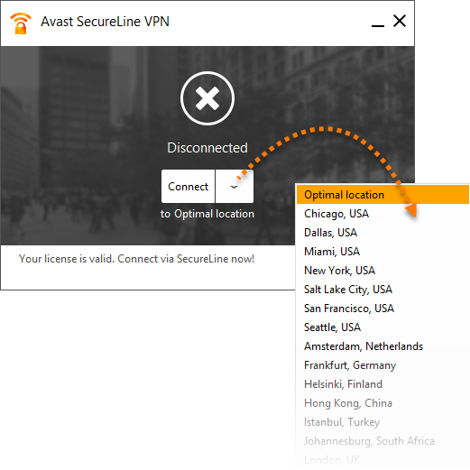 Download Change Location - Avast Secureline Vpn PNG Image with No ...