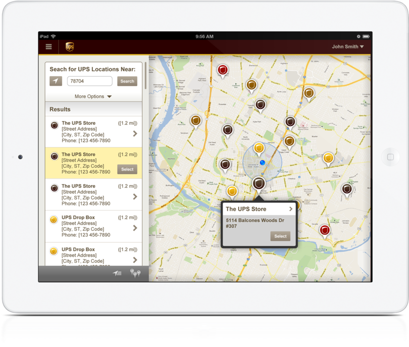 Download Ups Ipad Locations PNG Image with No Background - PNGkey.com