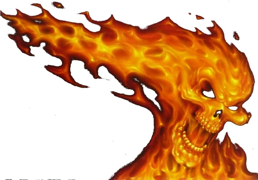 Download Fire Skull - Skull On Fire Transparent PNG Image with No ...