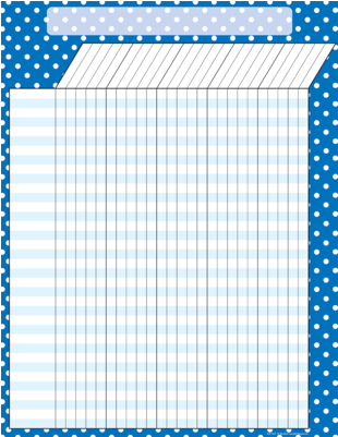 Blue Polka Dots Incentive Chart - Teacher Created Resources Polka Dots ...