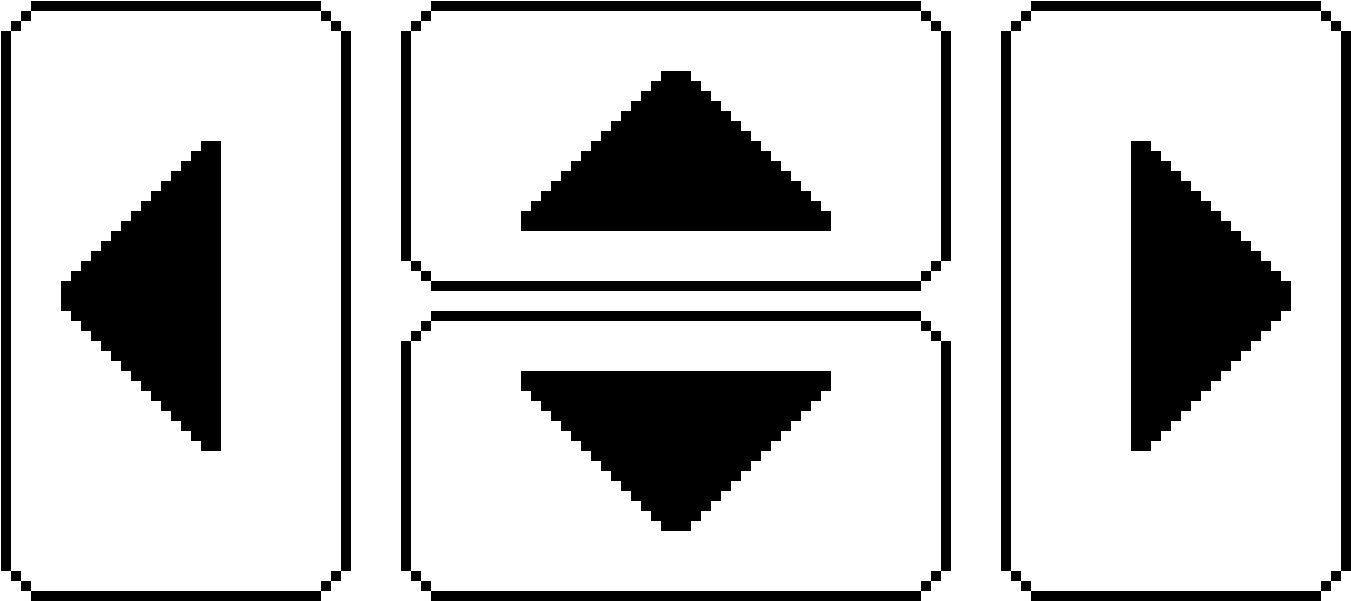 Download Arrow Keys - Pixel Art PNG Image with No Background - PNGkey.com