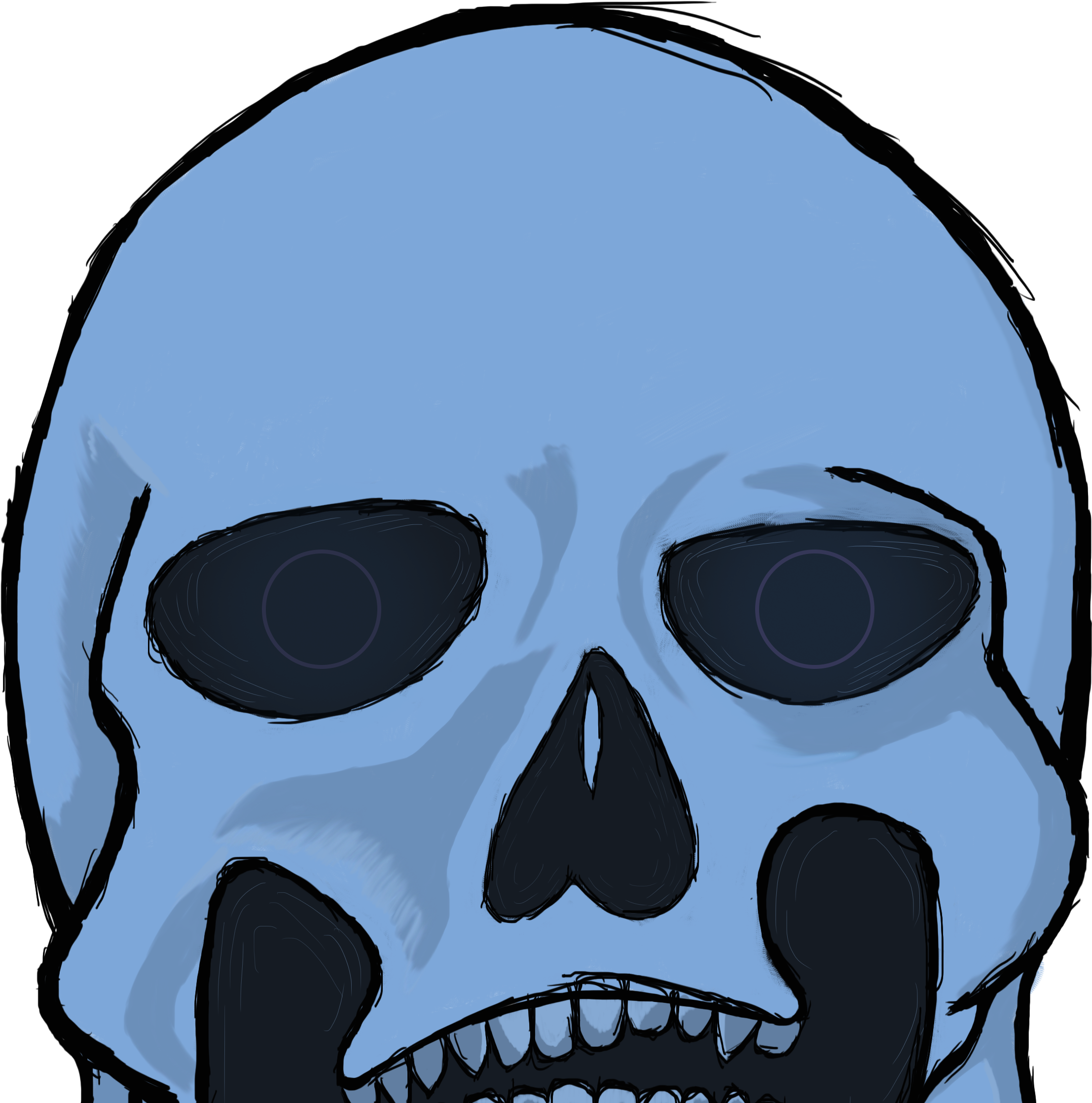 Download Blue Skull - Skull PNG Image with No Background - PNGkey.com