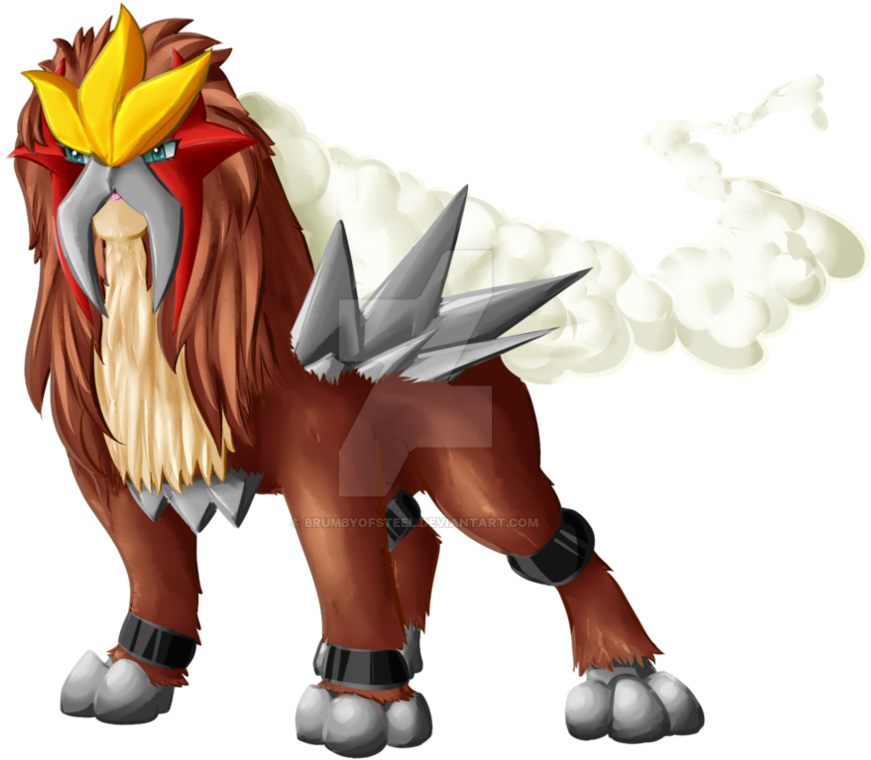 Download Entei By Brumbyofsteel - Cartoon PNG Image with No Background ...