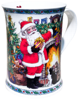 Download Dunoon Cotswold It's Christmas Fireplace With Holly PNG Image ...