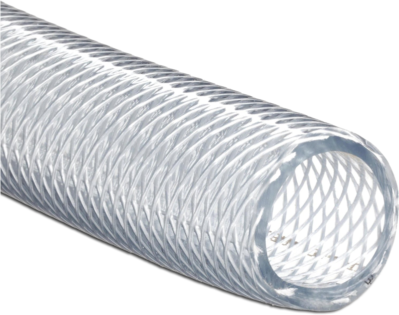 Download Tubing, Hose, Clamps And Fittings - Clear Braided Hose PNG ...