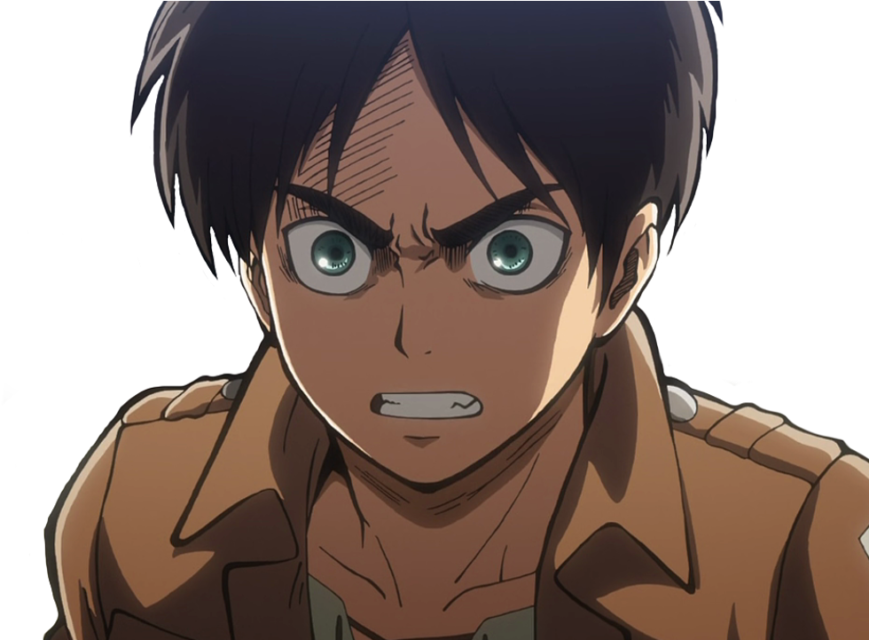 Download Eren Jaeger Head - Eren Shocked PNG Image with No Background ...
