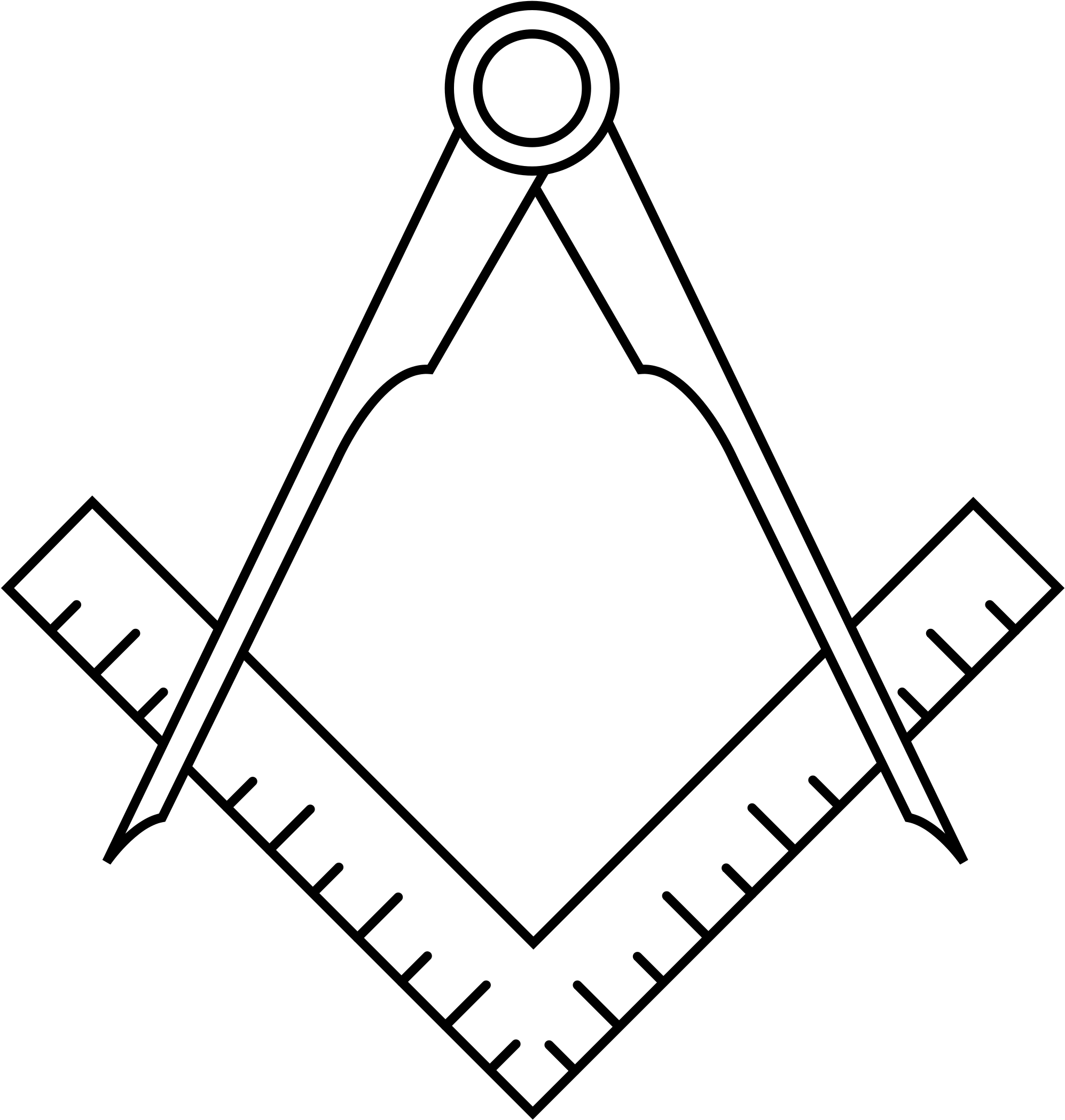 Masonic Square And Compasses Square And Compass Trans