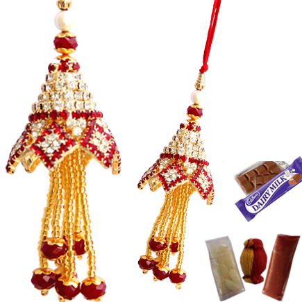 Download Designer Diamond Lumba Rakhi - Lumba Rakhis PNG Image with No ...