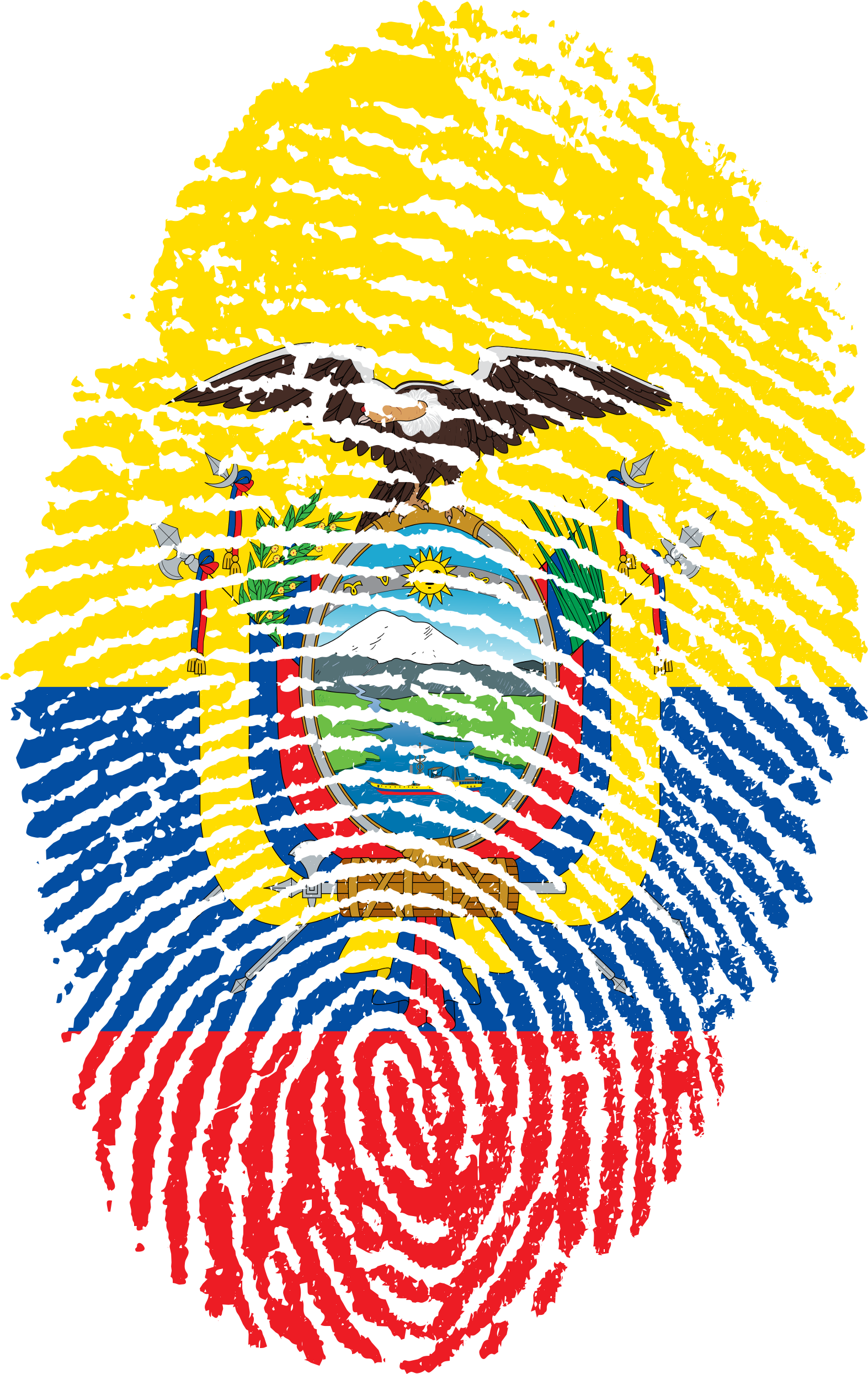 Download Ecuador Flag Fingerprint Country 654130 - Republic Day 2018 ...