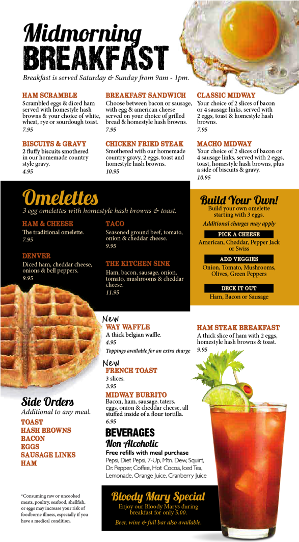 Download Weekend Breakfast Menu - Breakfast Menu PNG Image with No ...
