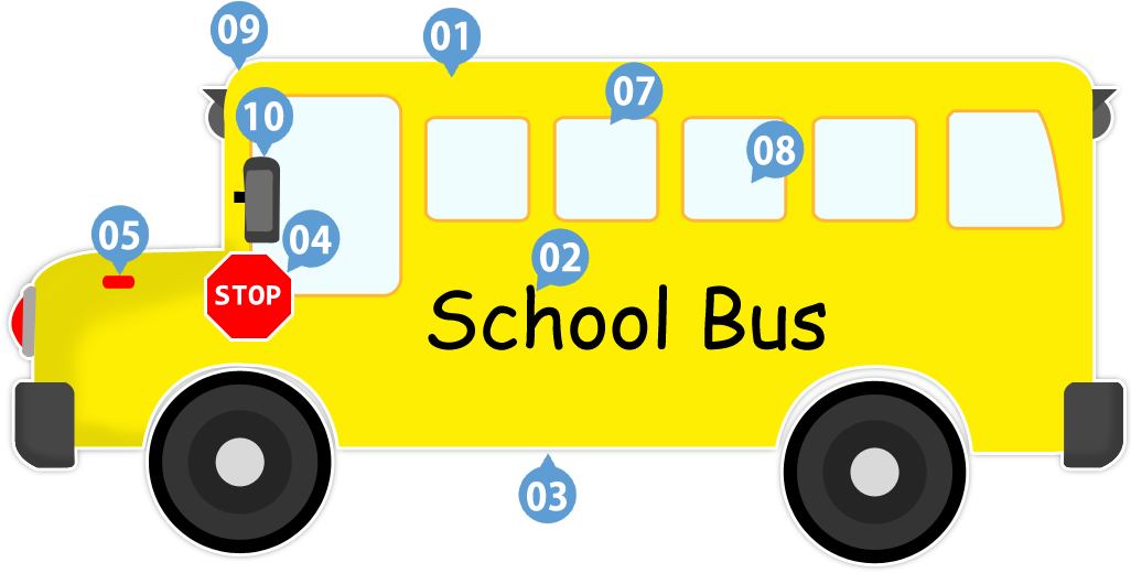 Download School Bus Safety Measures PNG Image with No Background ...