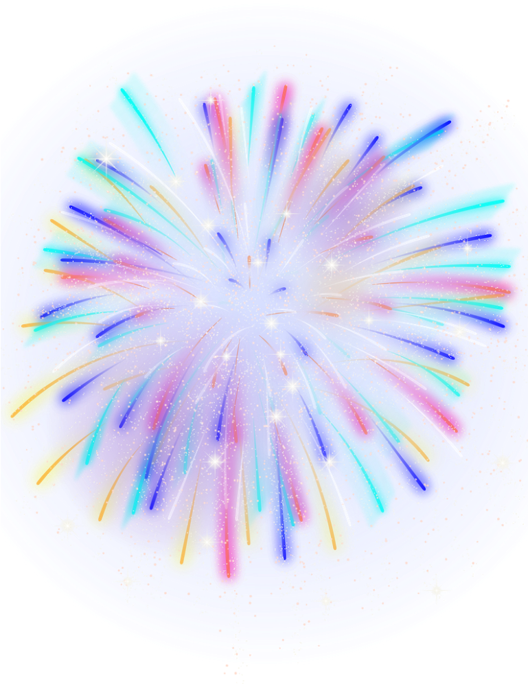 Fireworks Neon Colorful Floral Sparkle - Neon Firework Png - Free ...