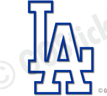 La Dodgers Logo Outline - Free Transparent PNG Download - PNGkey