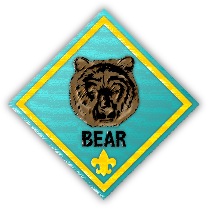 Download Cub Scout Bear Clipart - Wolf Cub Scout Rank Badges PNG Image ...