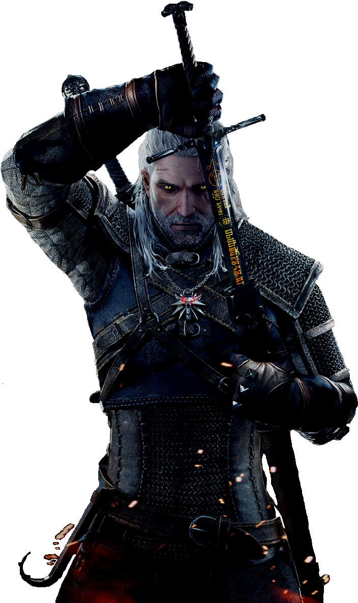 Geralt Render - Witcher 3 Geralt Png - Free Transparent PNG Download ...