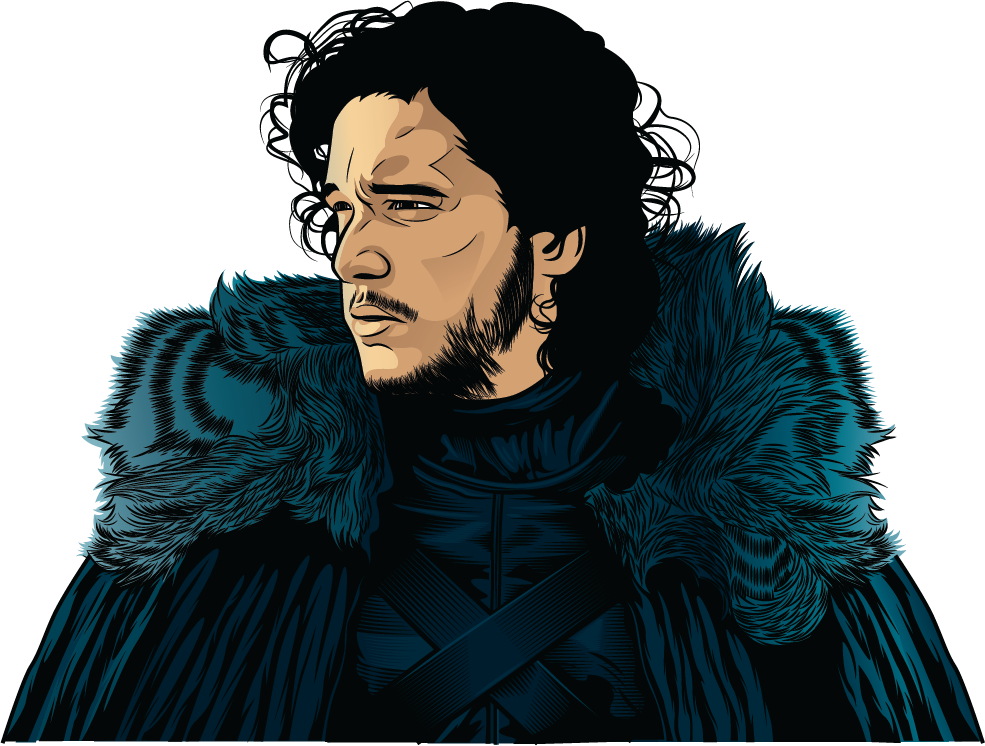I Was Creating Jon Snow Vector Art With The Photo From - Game Of ...