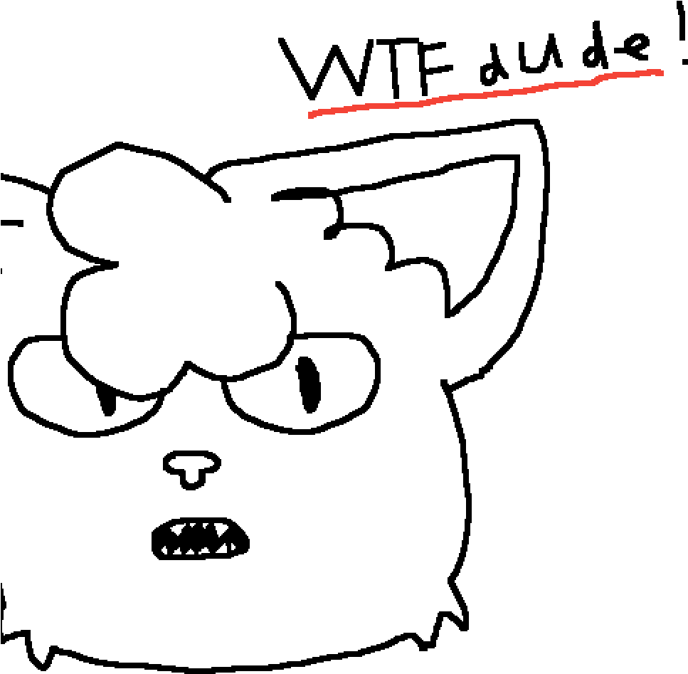 Download Wtf Dude - Line Art PNG Image with No Background - PNGkey.com