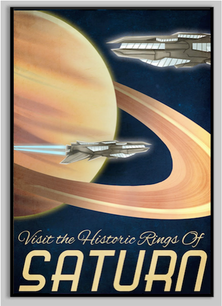 Download Road Trip Around The Rings Of Saturn - Planet Posters PNG ...