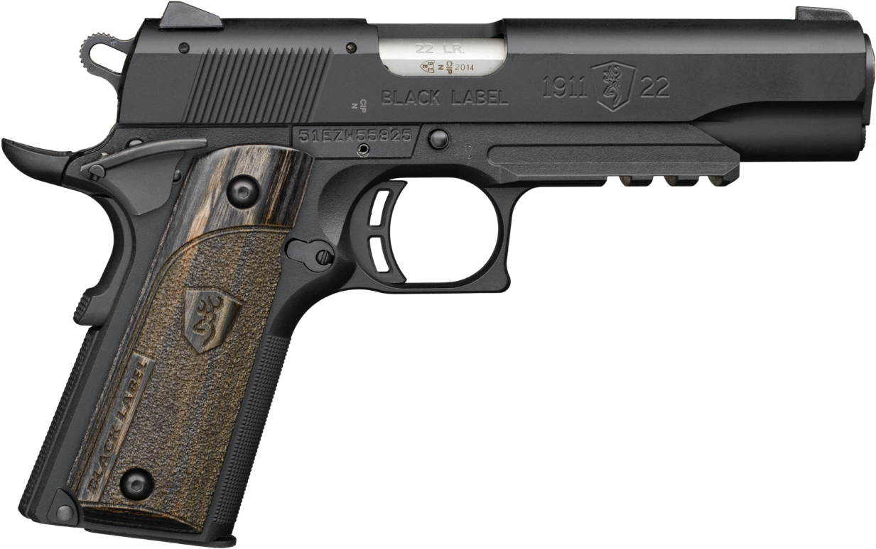 Download 1911 22lr Black Label - Browning Black Label 22lr PNG Image ...