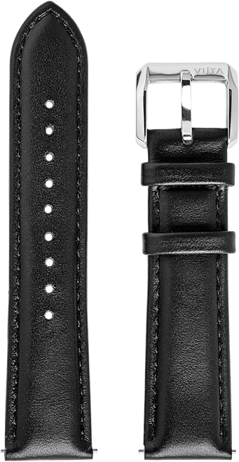 Download Watch Strap Leather Smooth Black 20mm - Watch Strap Png PNG ...