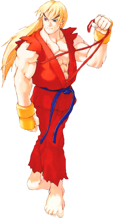 Ken Masters As He Appears In Street Fighter Alpha - Ken Master Street ...