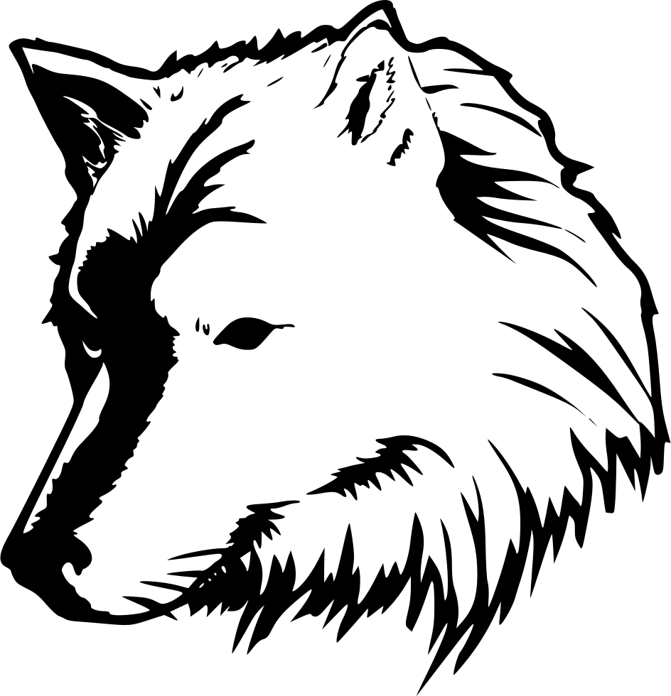 Png File - Lone Wolf Head Oval Sticker - Free Transparent PNG Download ...