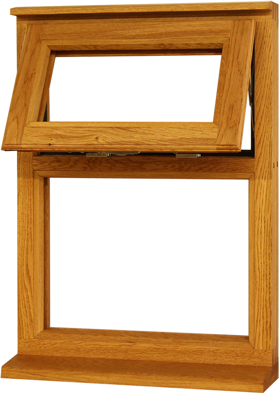 Download Small Single Wooden Oak Window With Top Opening - Window PNG ...
