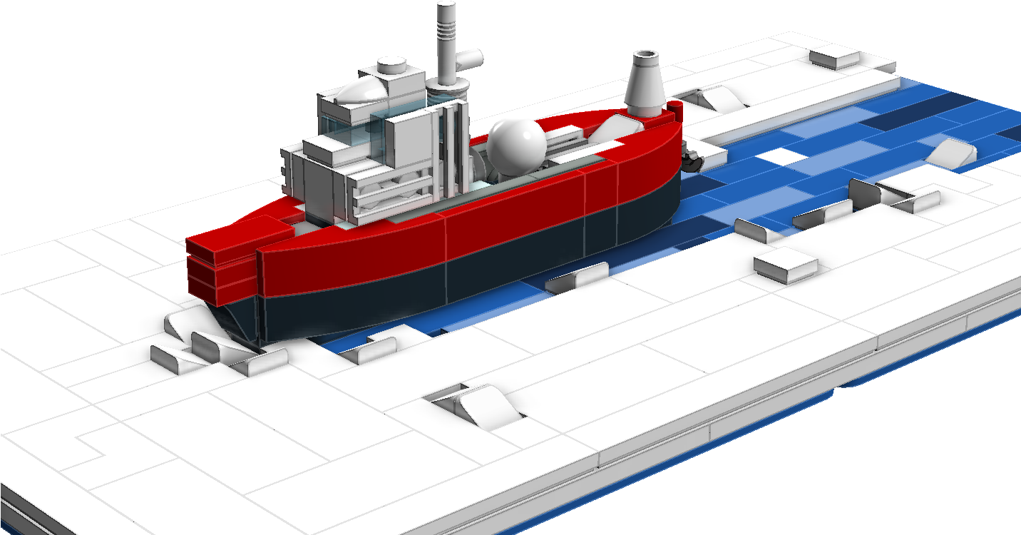 Download The Icebreaker - Lego Mini Cargo Ship PNG Image with No ...