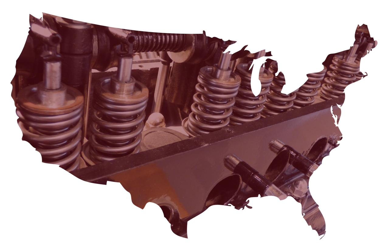 Download Us Auto Parts Graphical Map - Judges Chosen By State PNG Image ...