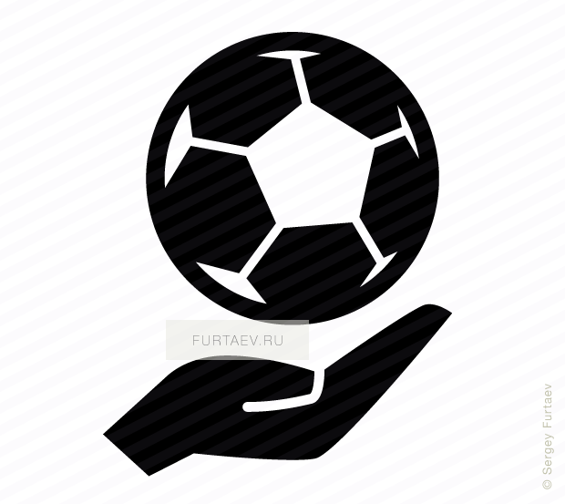 Vector Icon Of Hand Holding Soccer Ball - Logo Independiente De ...