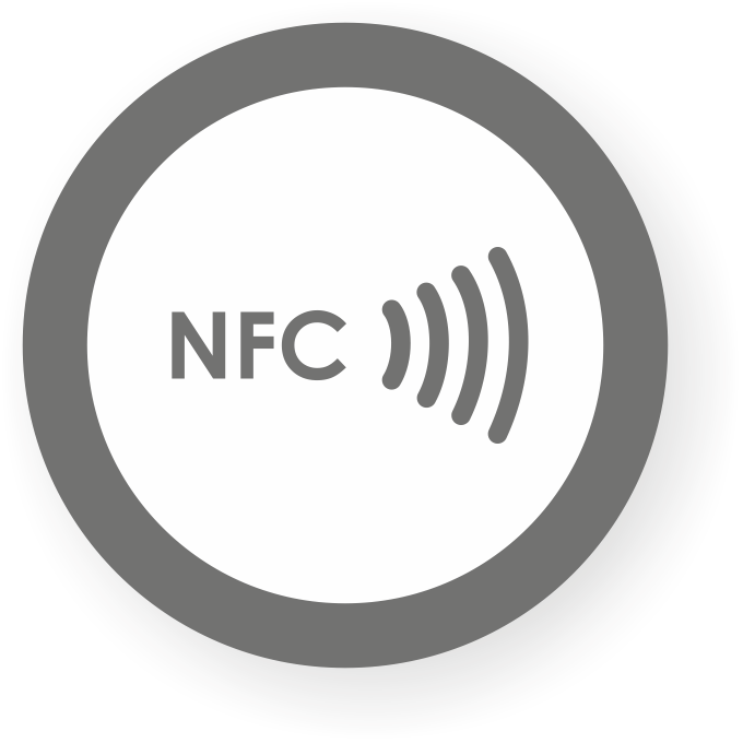 Picture Of Nfc Sticker 50mm With Border, - Nfc Logo Png Transparent ...