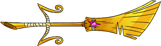 Download Golden Broomstick Magisword - Mighty Magiswords PNG Image with ...