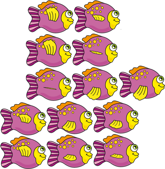 Download A Sample Spritesheet For A Swimming Fish With 13 Frames ...